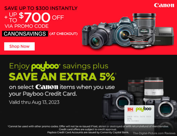 Canon and Sony News, Deals, What's New