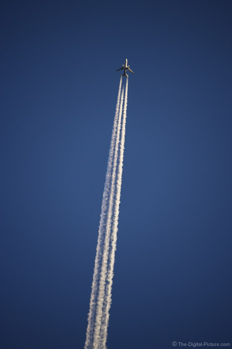 Jet Plane and Contrails Picture