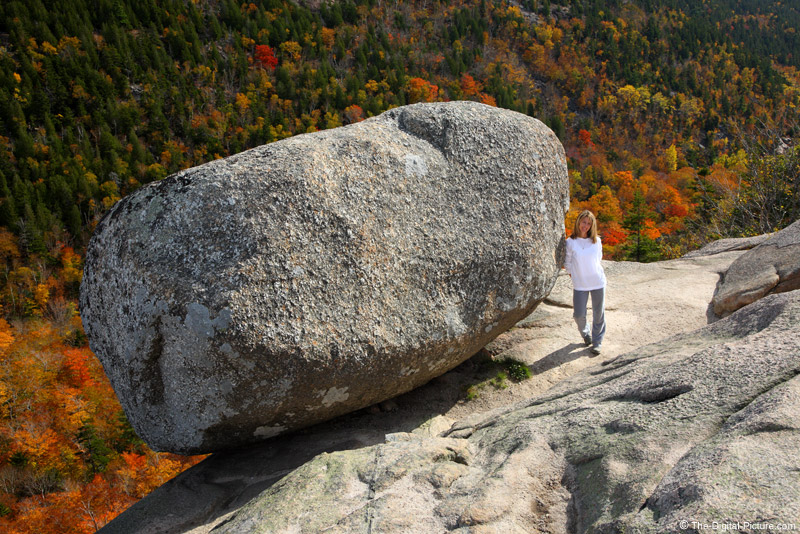 Leaning against Bubble Rock on South Bubble Mountain