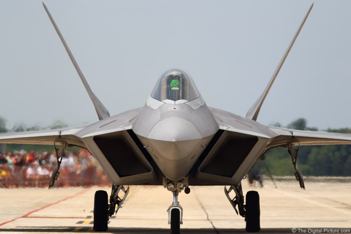 Hot F-22 Raptor Fighter Plane on the Runway