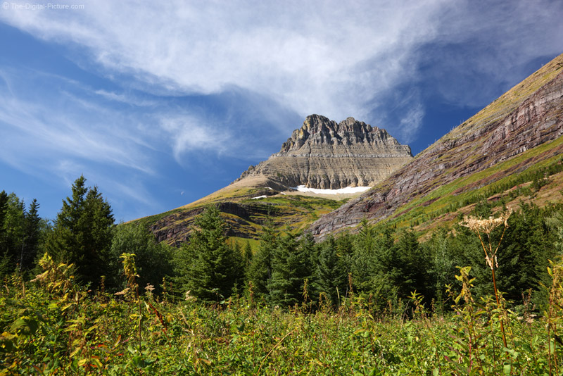 Moonset on Swiftcurrent Pass Trail, Glacier National Park